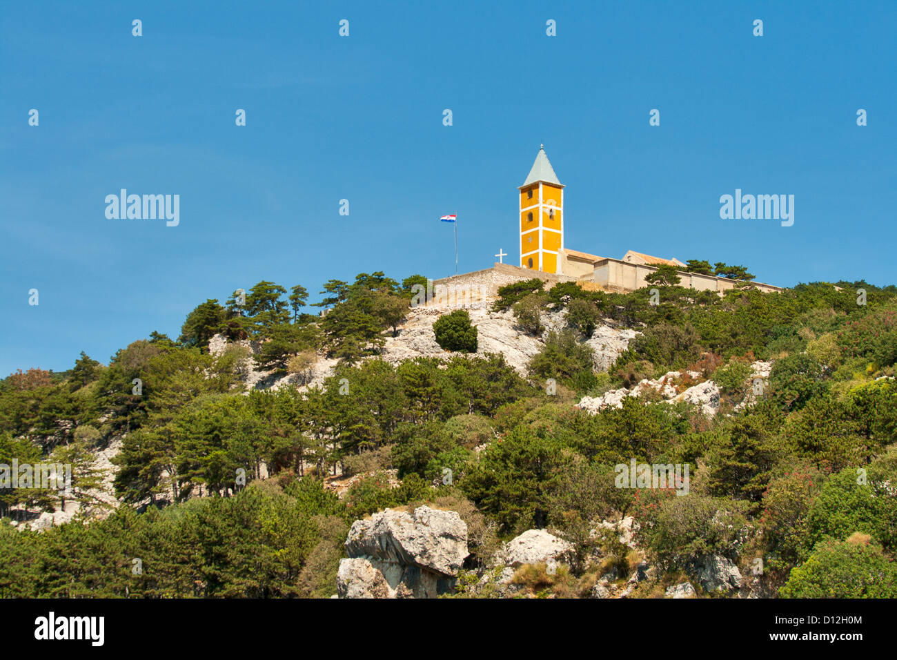 Croatai, Krk island, Baska, Church Sveti Jurje (church of St.John ...