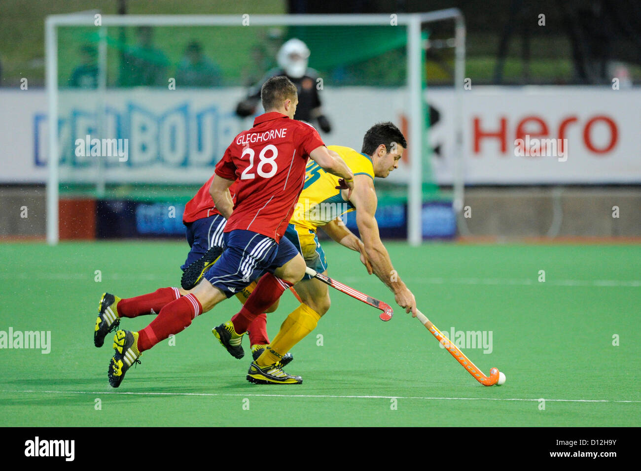 06.12.2012 Melbourne, Australia. Trent Mitton of Australia attempts to ...
