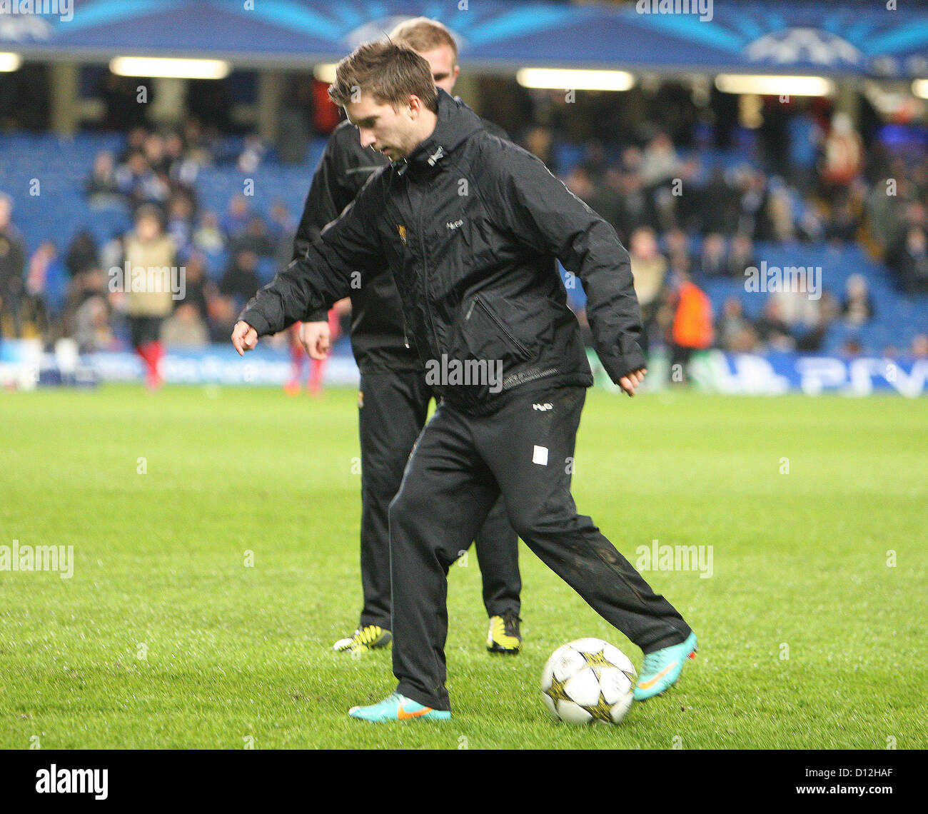 05.12.2012 East London, England. Andreas Laudrup of FC Nordsjaelland in ...