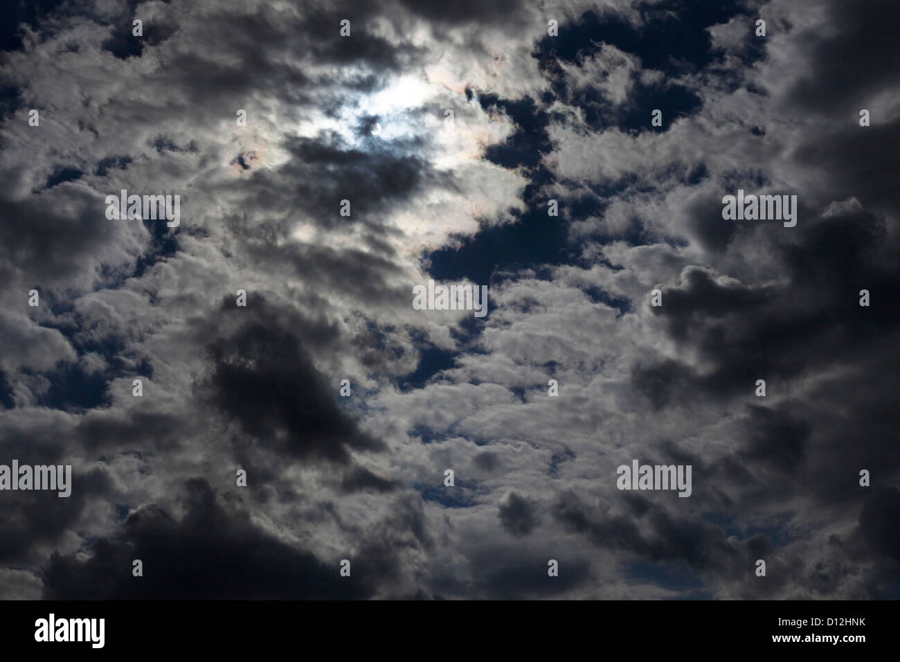 Germany, Mystical sky with clouds Stock Photo - Alamy