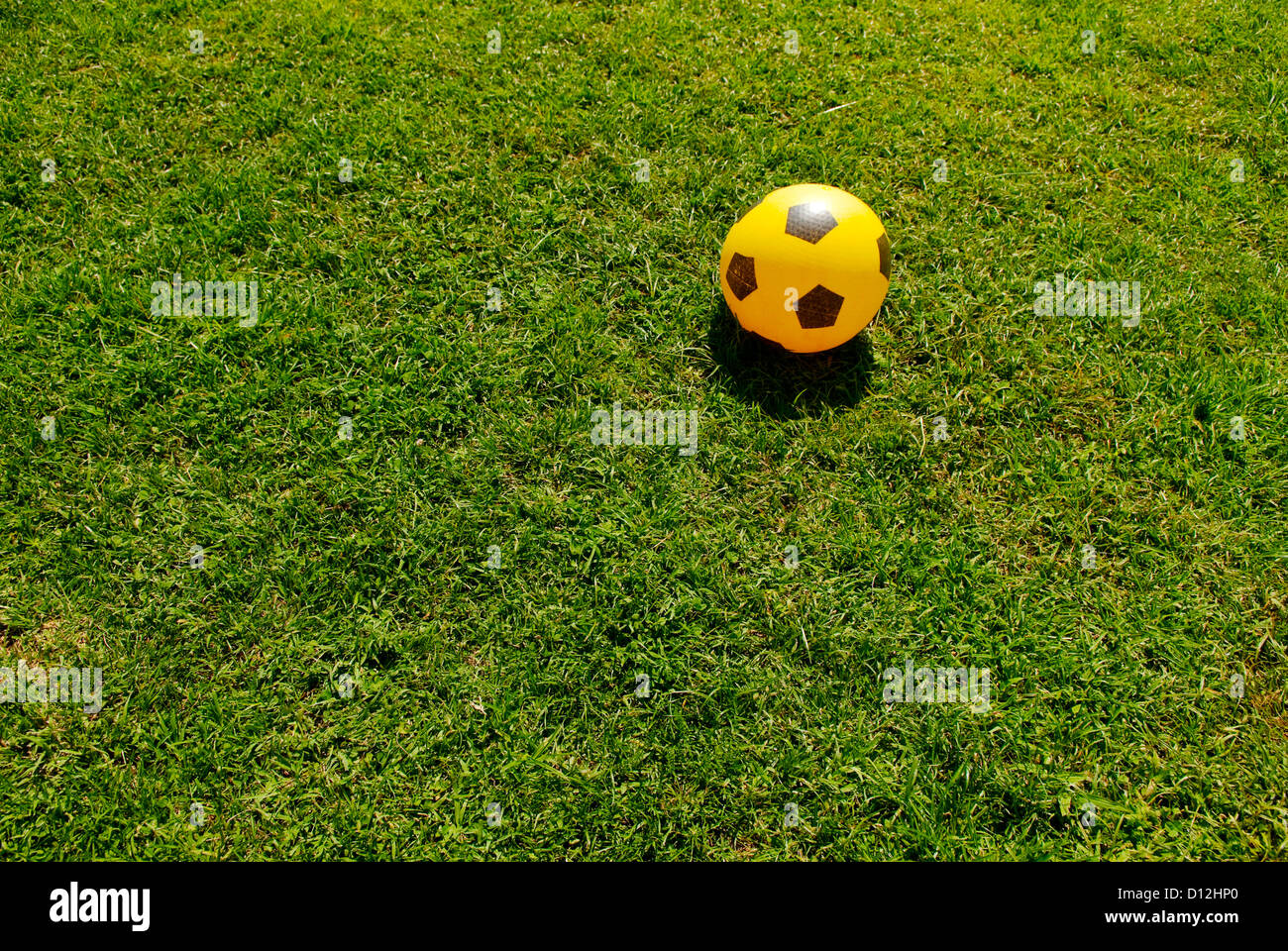 Italy, Soccer ball on grass Stock Photo - Alamy