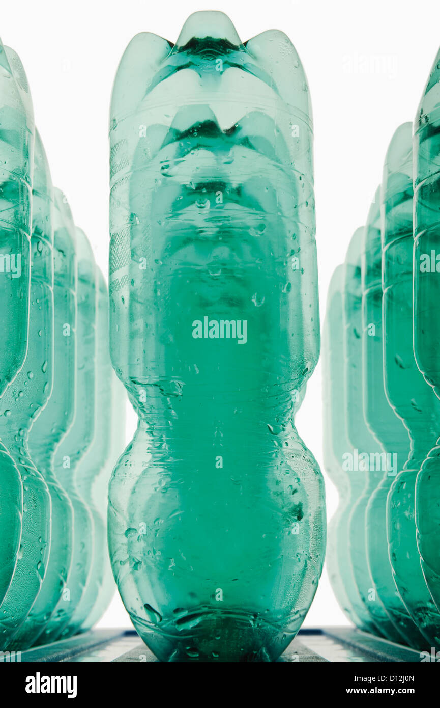 Empty plastic bottles, close up Stock Photo - Alamy