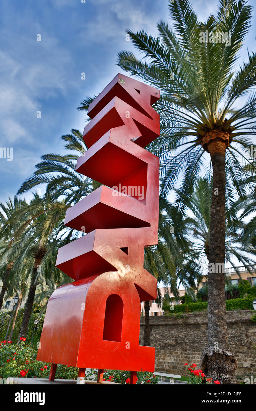 Statue of palma in letters hi-res stock photography and images - Alamy