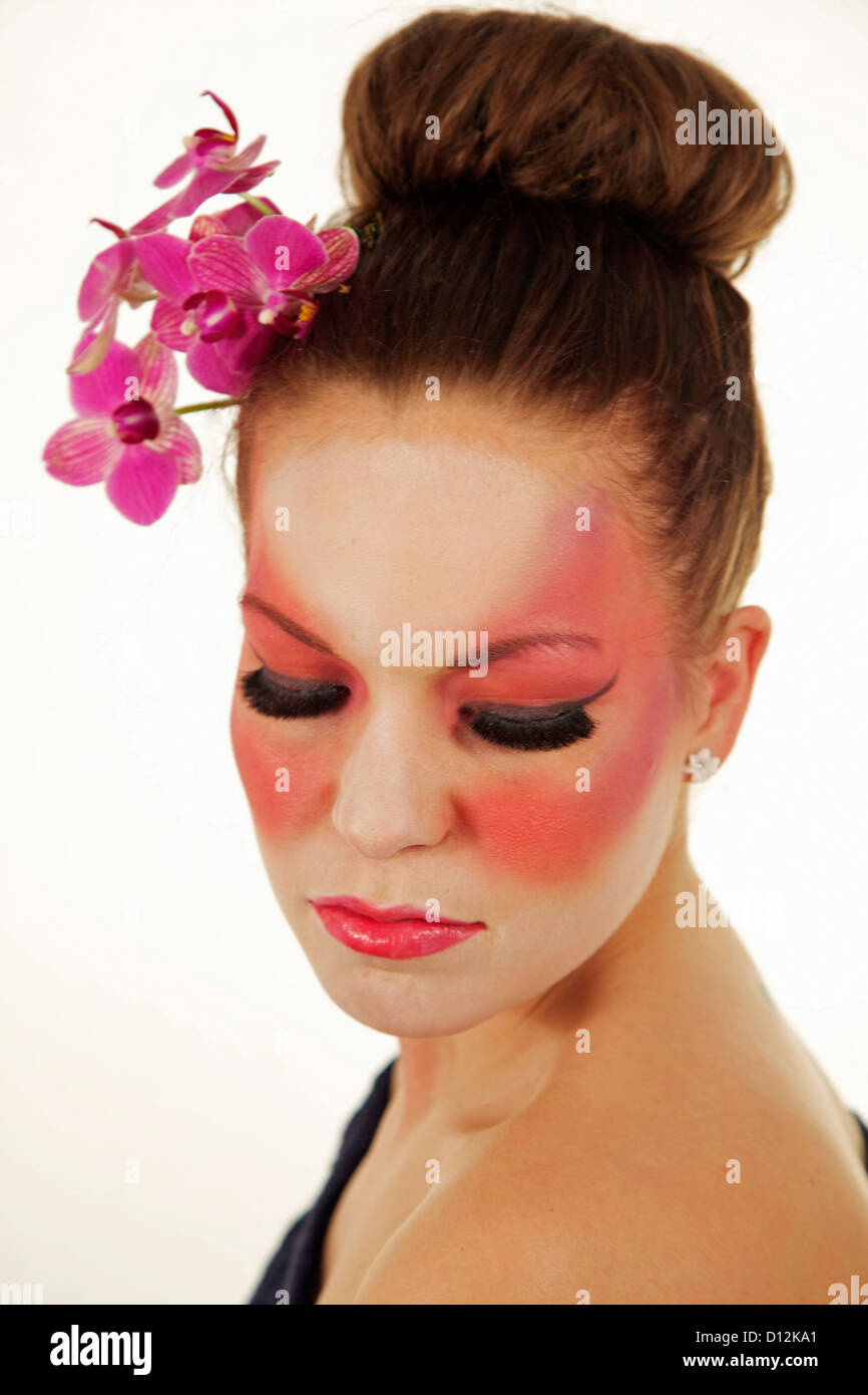 Modern Geisha Girl look Stock Photo - Alamy