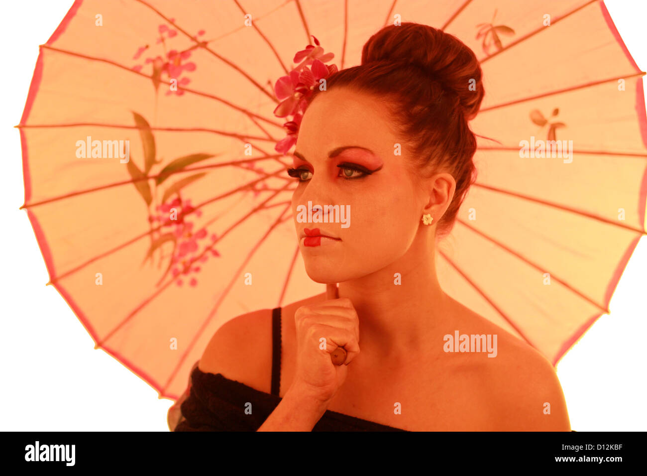 Modern Geisha Girl Stock Photo - Alamy