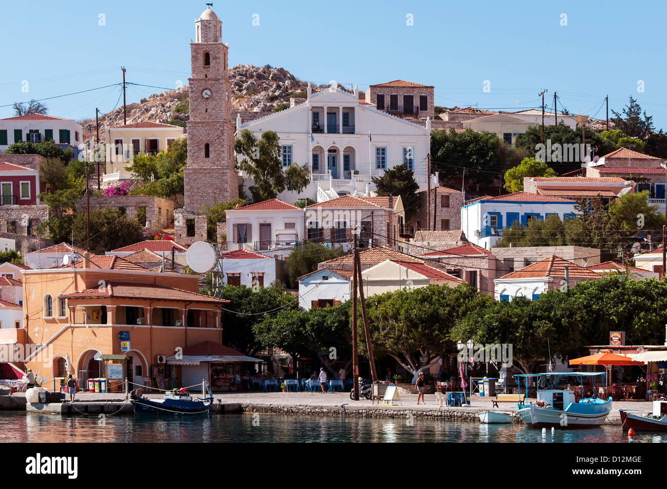 Emborio harbor hi-res stock photography and images - Alamy