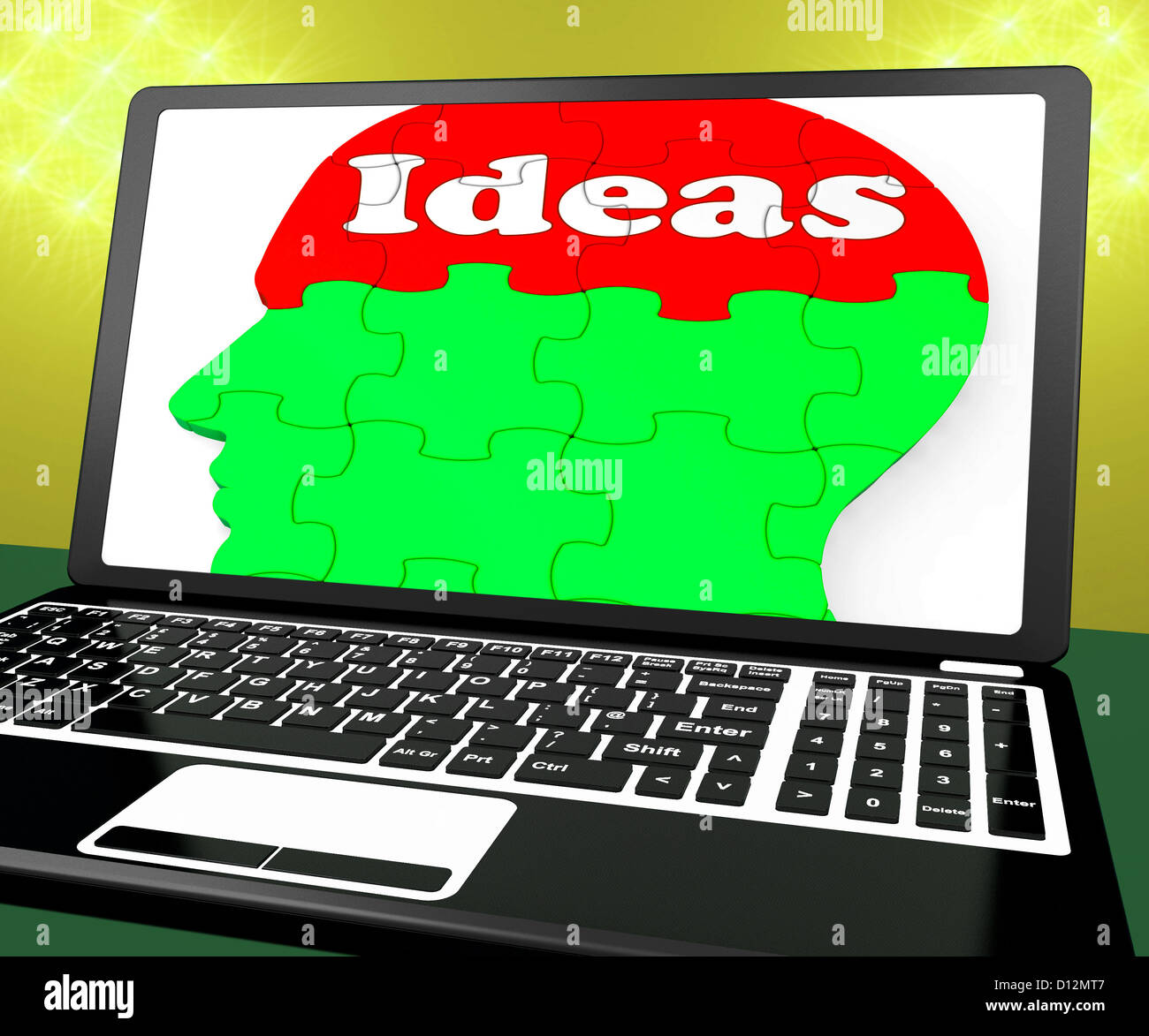 Ideas On Brain On Laptop Shows Technology Inventions, Creativity And ...