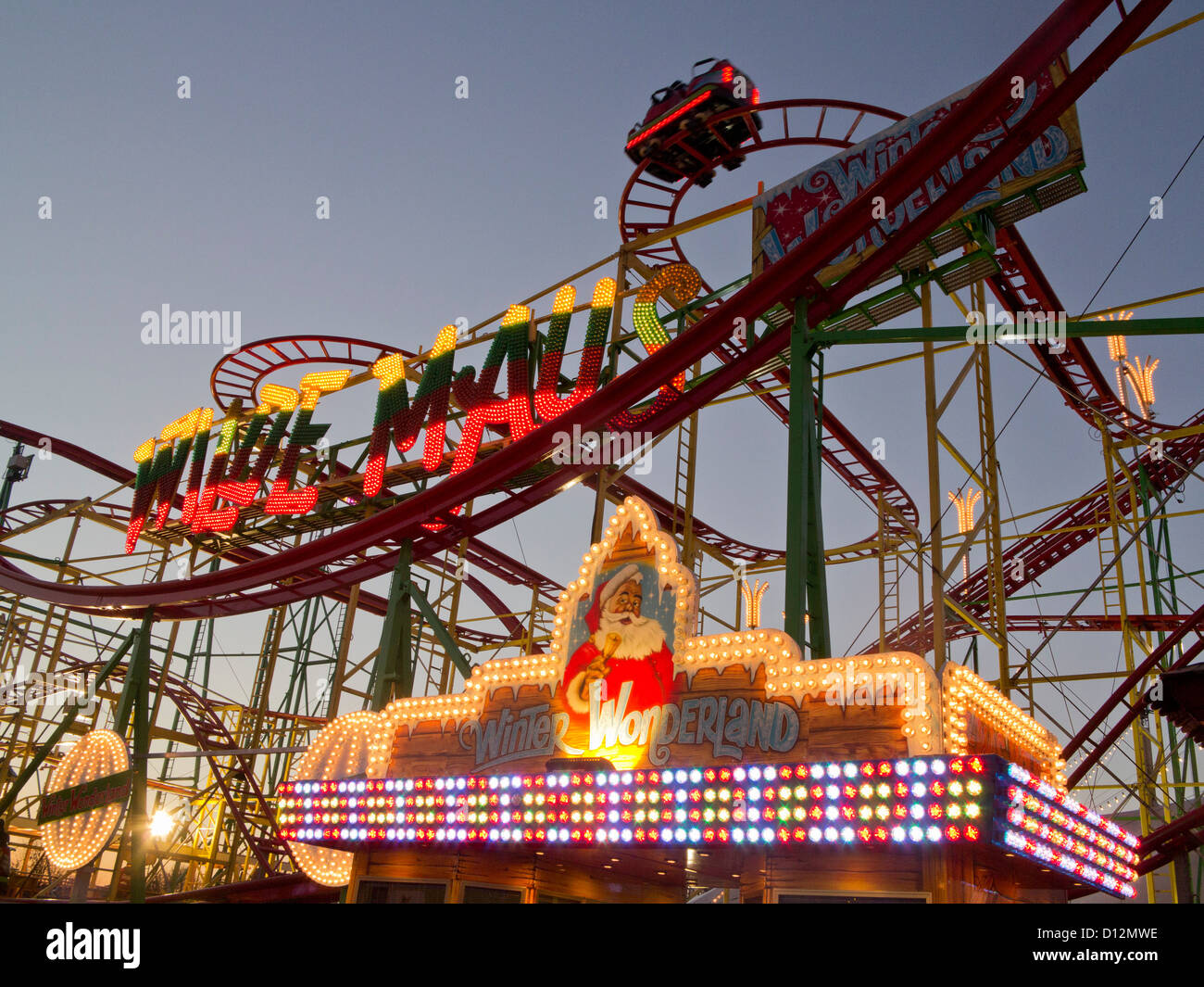Wonderland roller coaster hi-res stock photography and images - Alamy