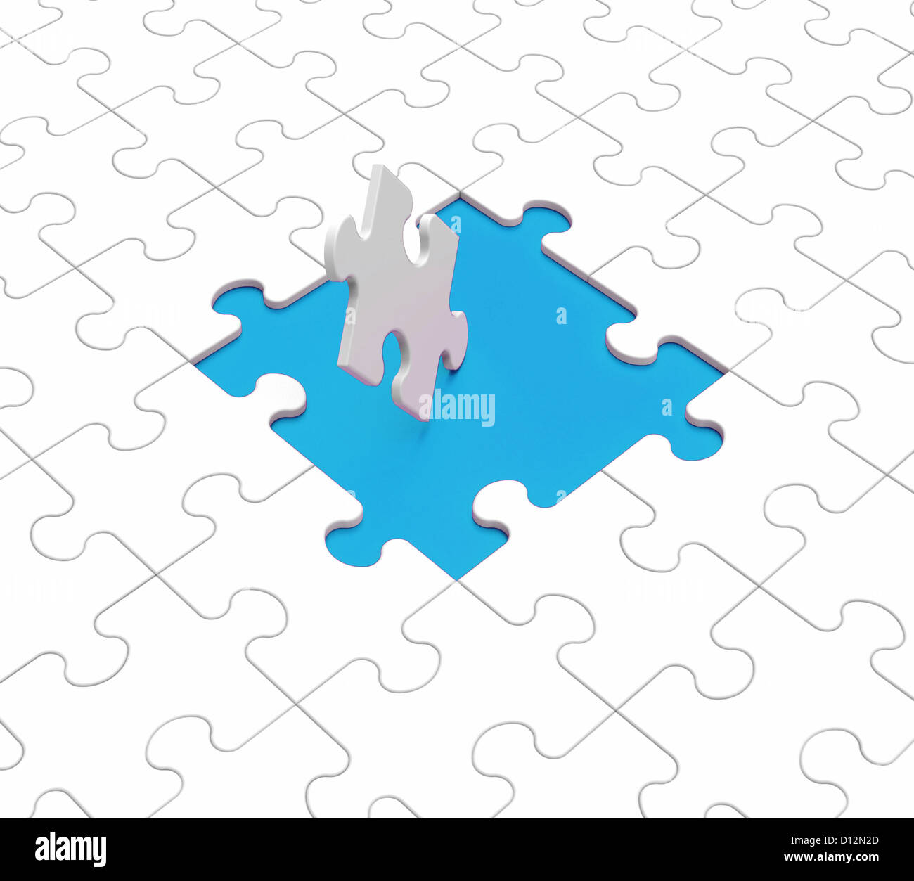 Jigsaw puzzle pieces and gaps hi-res stock photography and images - Alamy