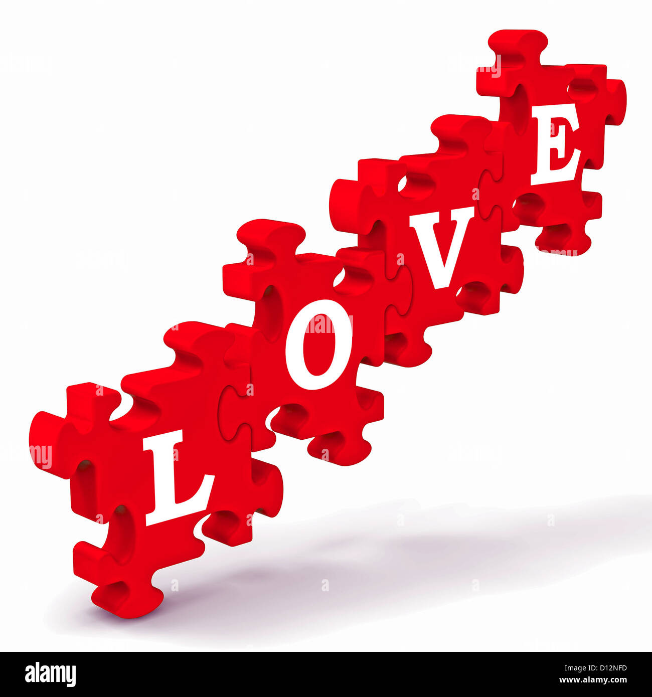 Love Puzzle Showing Couples In Love And Weddings Stock Photo - Alamy