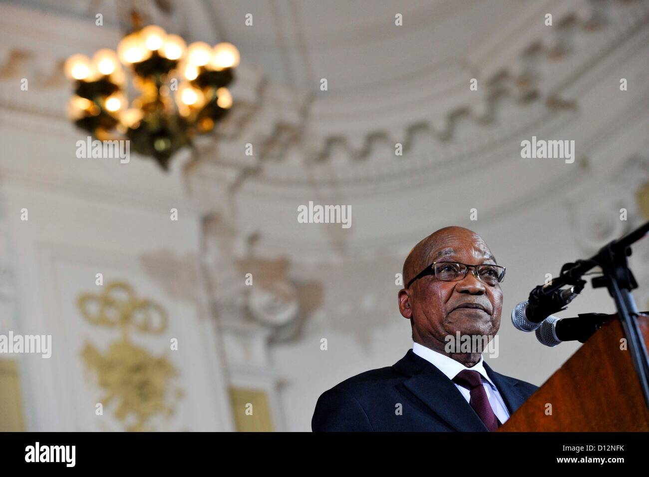 JOHANNESBURG, SOUTH AFRICA: President Jacob Zuma delivers a speech at ...