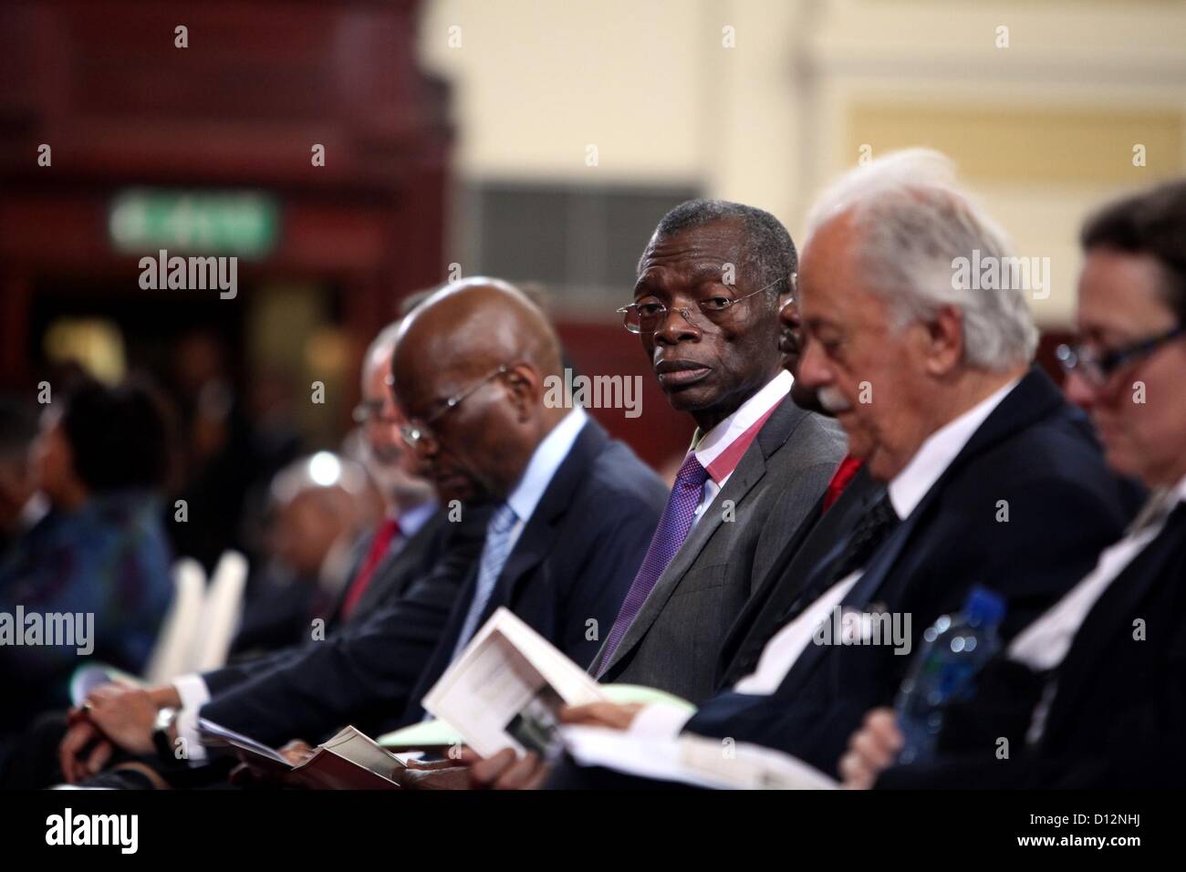 JOHANNESBURG, SOUTH AFRICA: Former Deputy Chief Justice Pius Langa and ...
