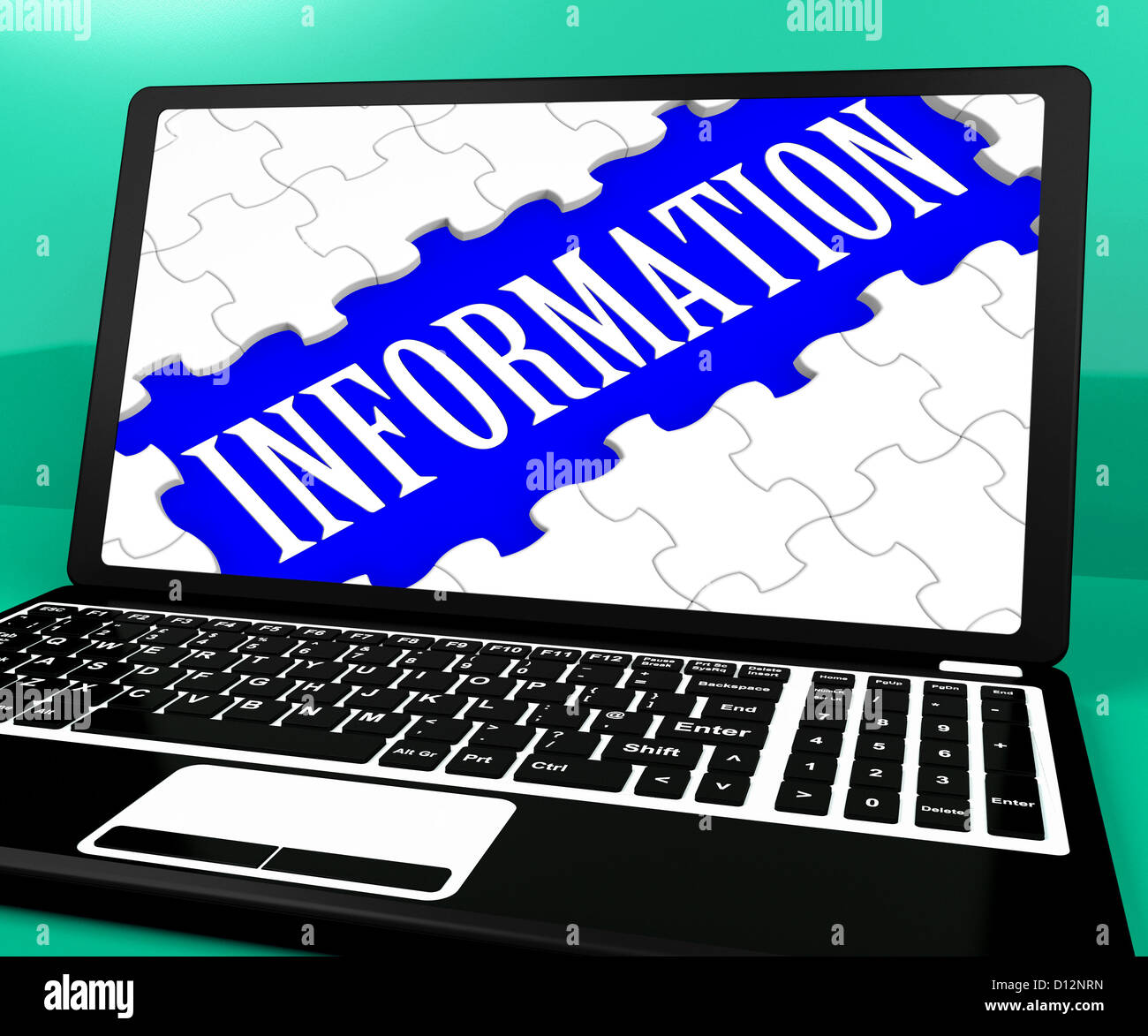 Information Puzzle On Notebook Showing Online Help And Website's ...