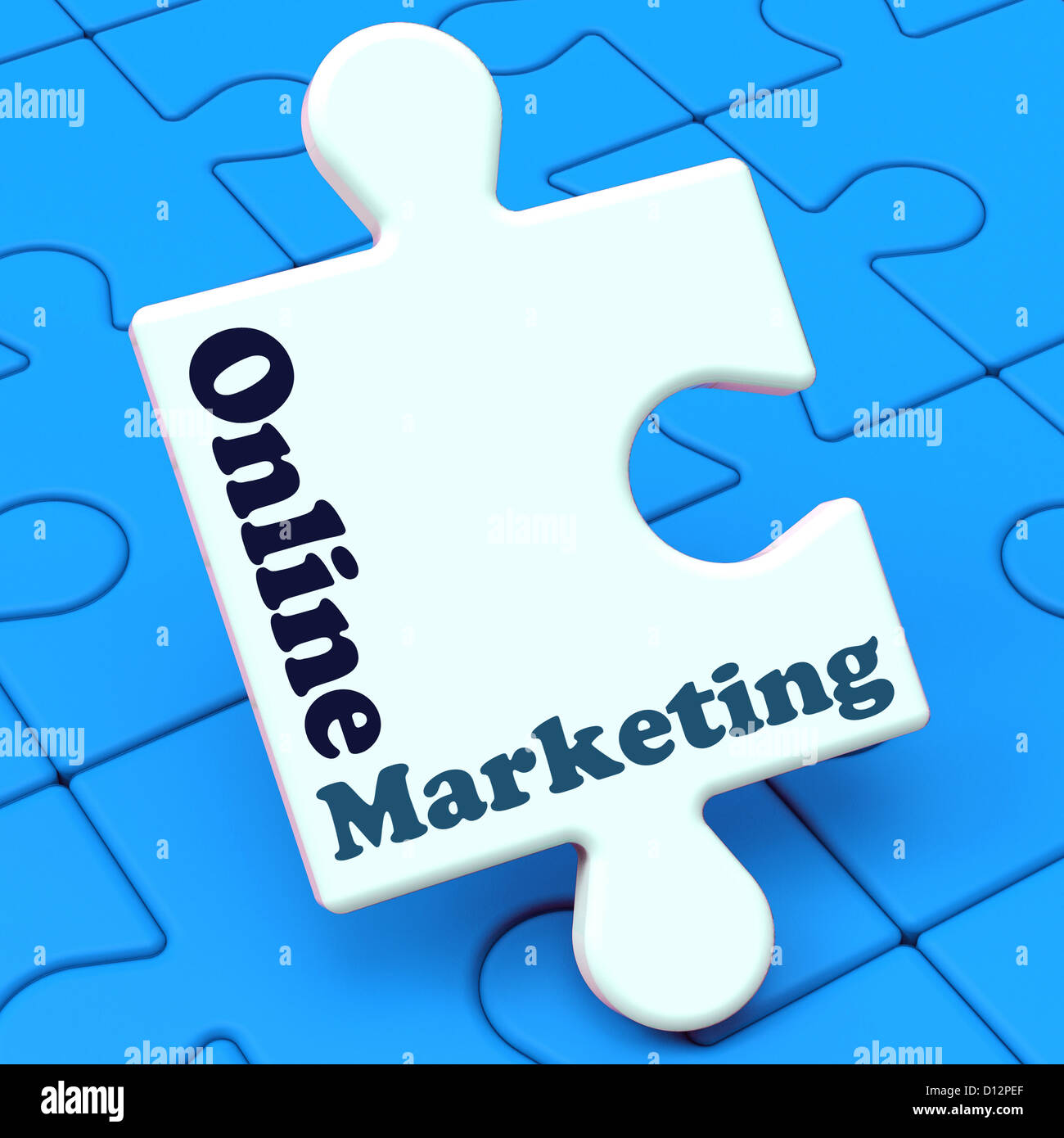 Online Marketing Showing Internet Strategies And Development Stock ...