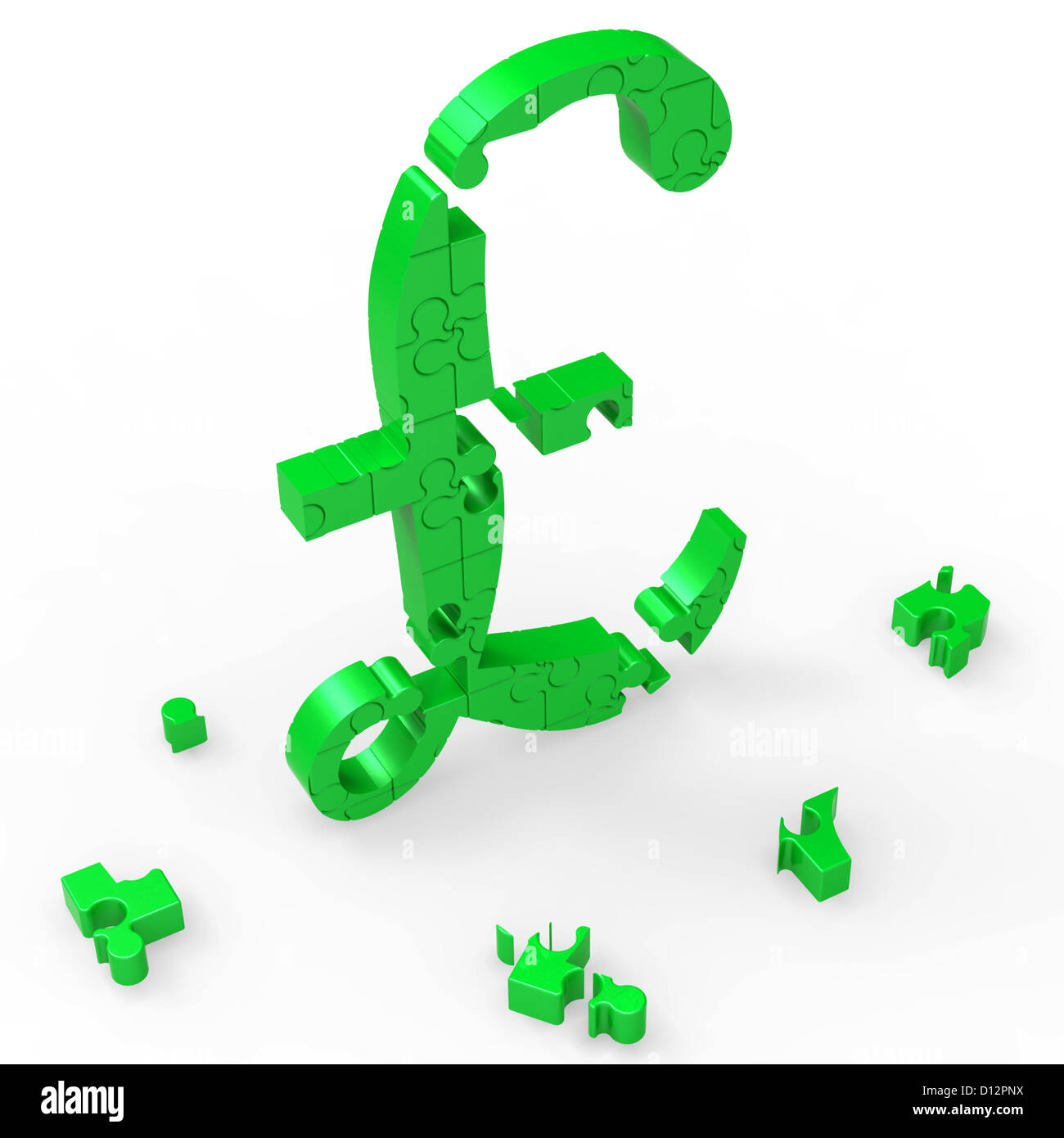 Pound Symbol Showing UK Profit And Prosperity Stock Photo - Alamy