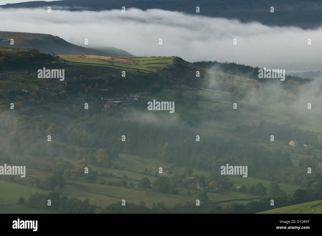Mist on the moors Stock Photo - Alamy