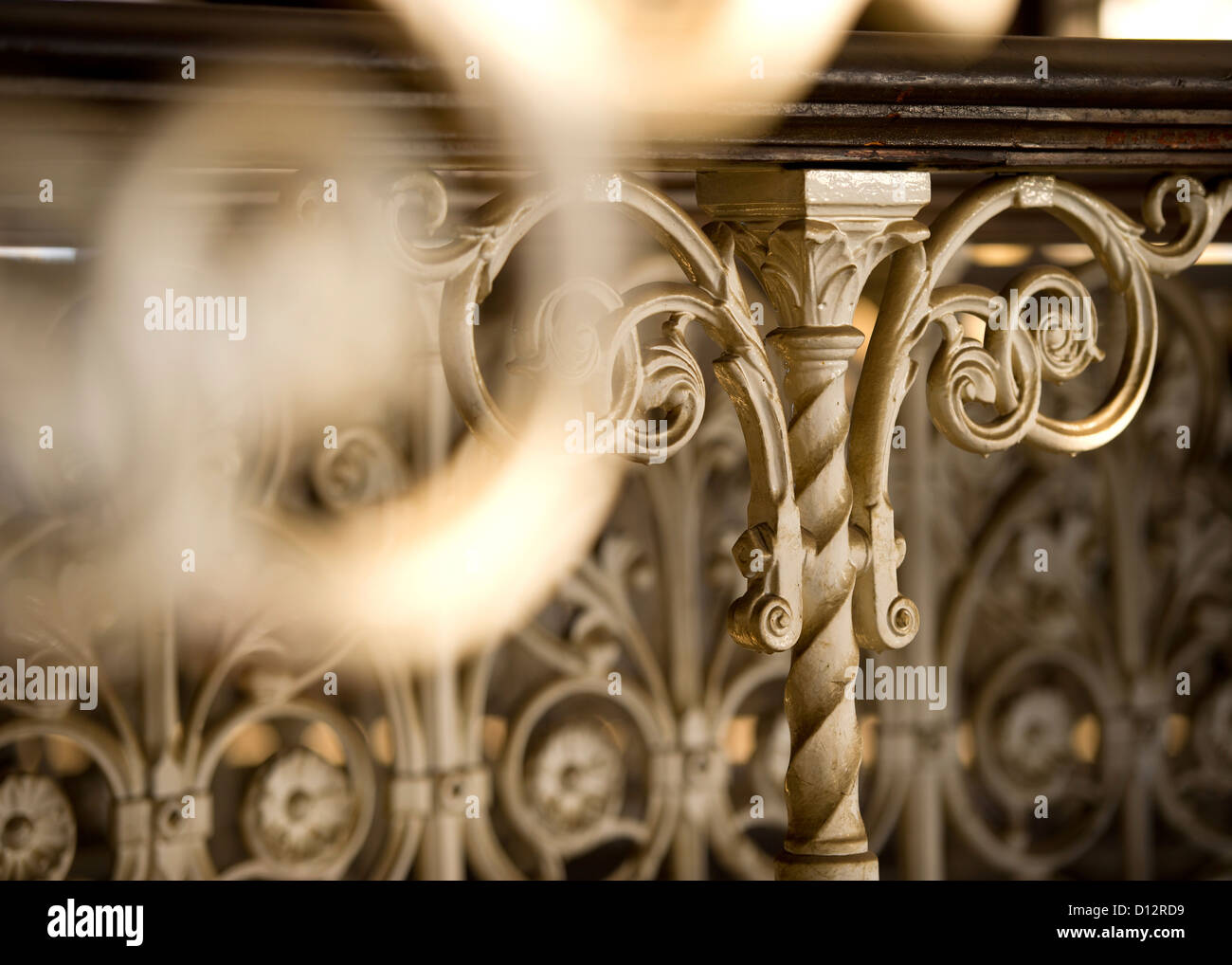 The ornate ironwork of the Abbey Mills Victorian sewage pumping station ...