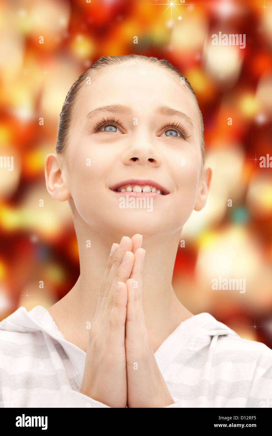 Catholic teen praying hi-res stock photography and images - Alamy
