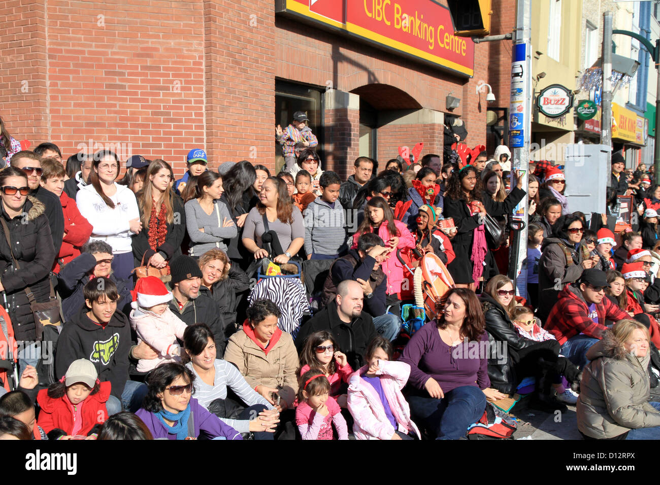Crowd Attending Street Event Stock Photo - Alamy