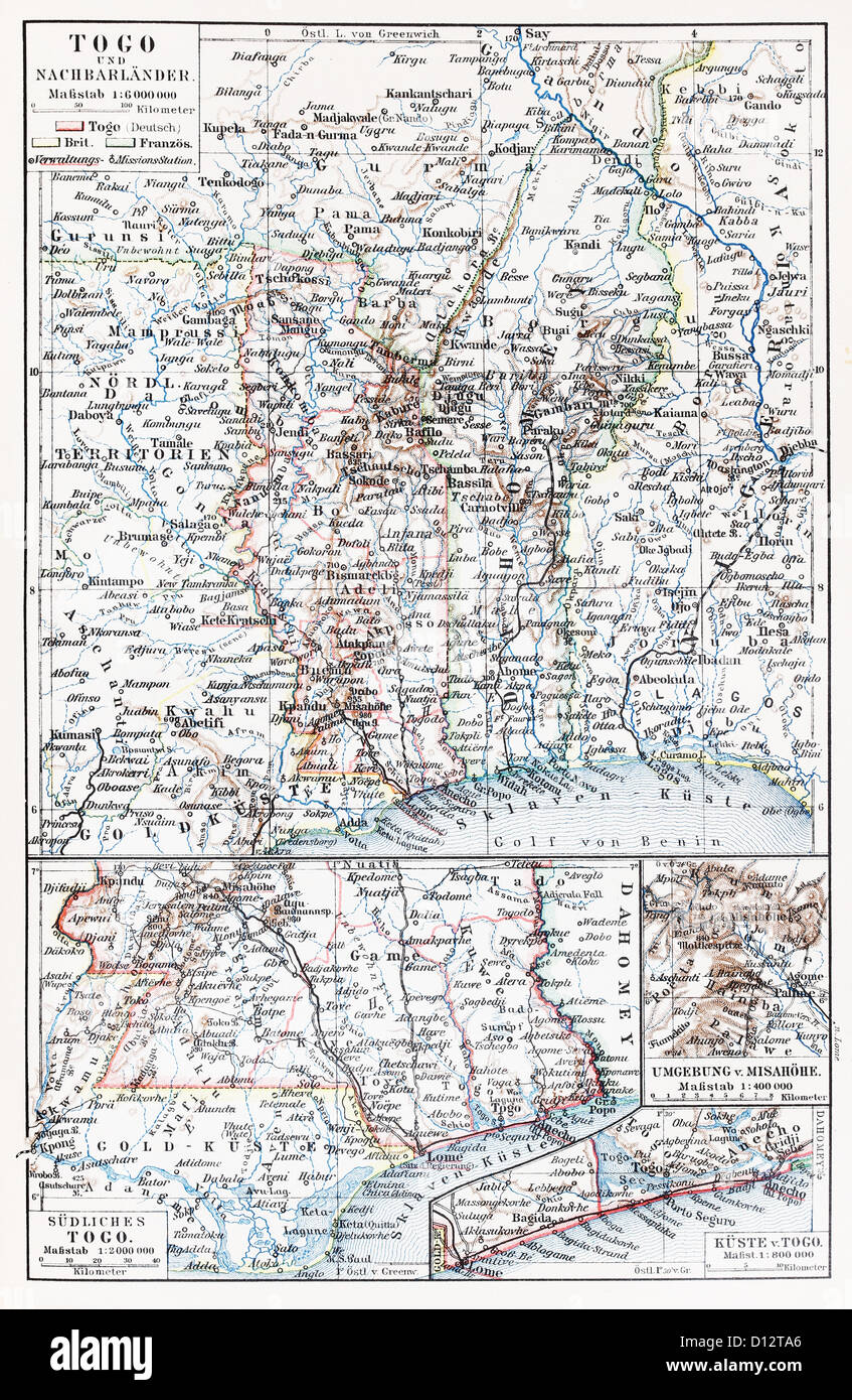 Togo map hi-res stock photography and images - Alamy
