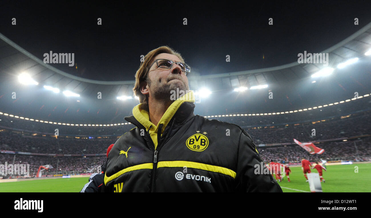Dortmund's coach Juergen Klopp is pictured during a German Bundesliga ...