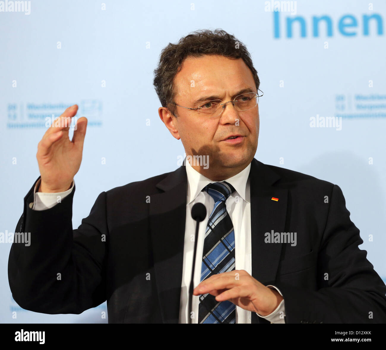 German Minister of the Interior Hans-Peter Friedrich (CSU) gives a ...