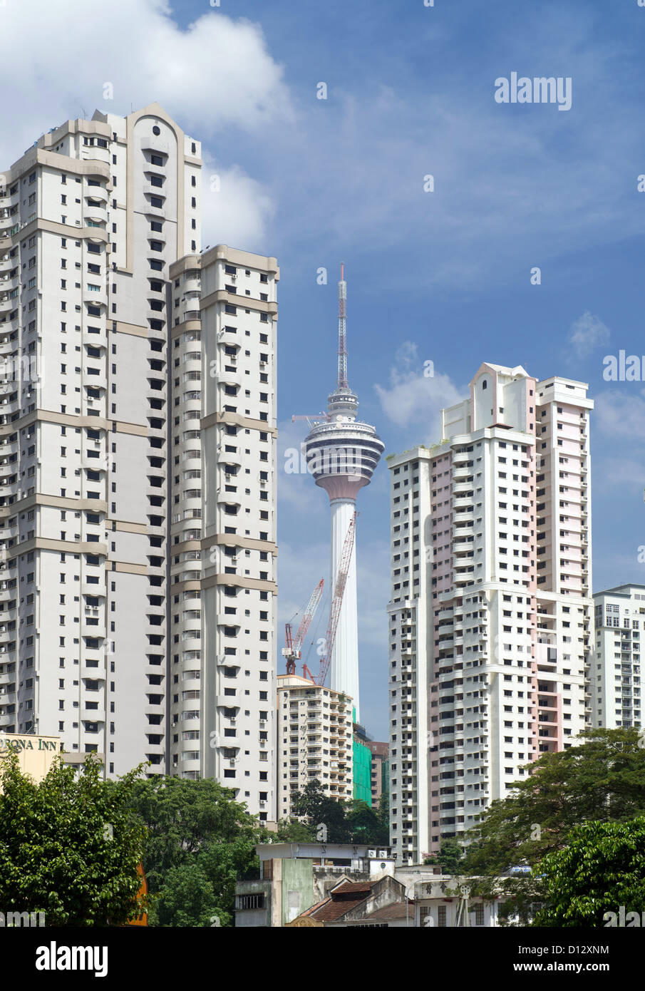 The Menara Kuala-Lumpur-Tower (M) is pictured in Kuala Lumpur, Malaysia ...