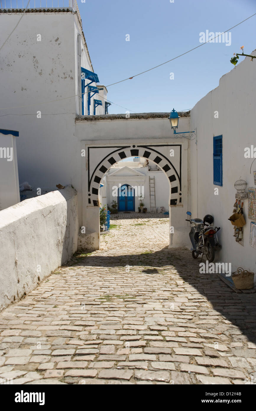 The village of Sidi Bou Said near Tunis in Tunisia Stock Photo - Alamy