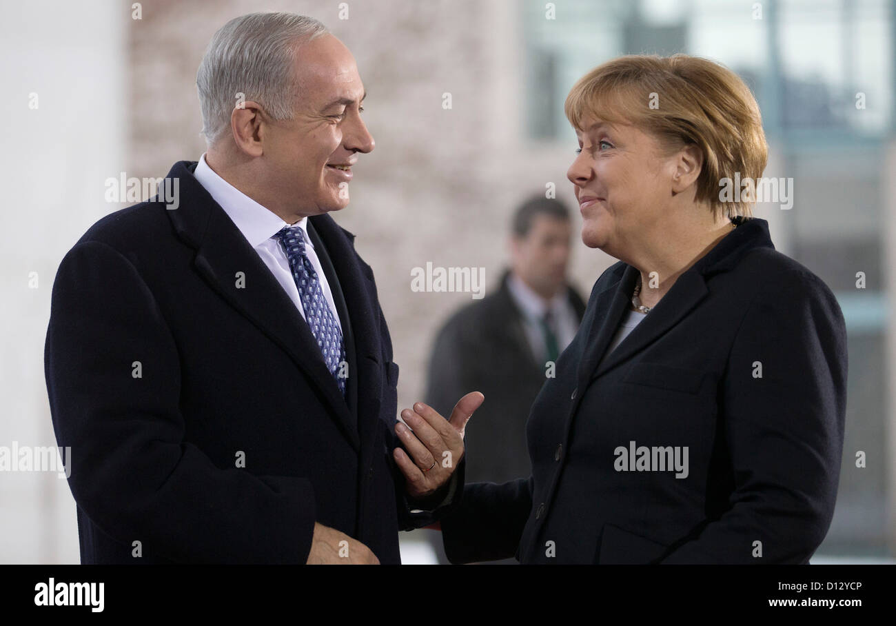 German Chancellory Angela Merkel and Israeli Prime Minister Benjamin ...