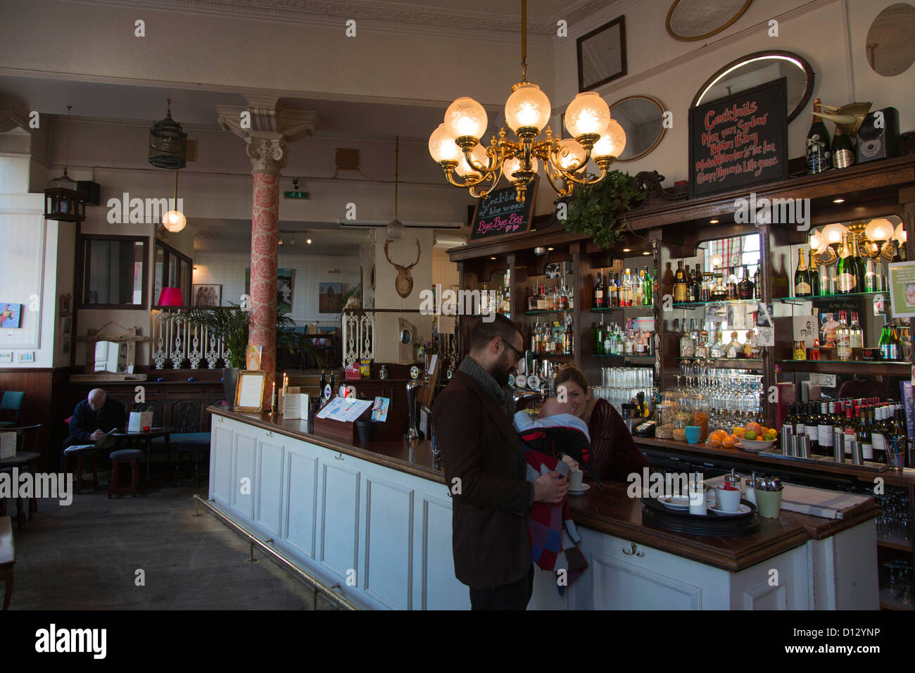 Cafe in Edinburgh Stock Photo - Alamy