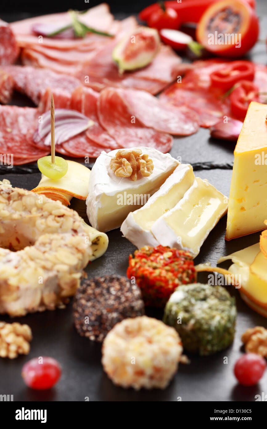 Italian cheese platter hi-res stock photography and images - Alamy