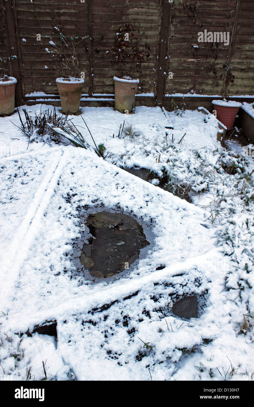 Pond ice hole garden hi-res stock photography and images - Alamy