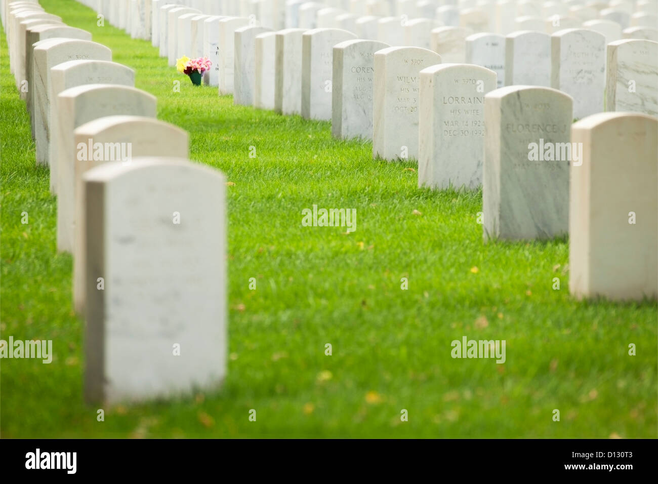Generic grave marker in cemetery hi-res stock photography and images ...