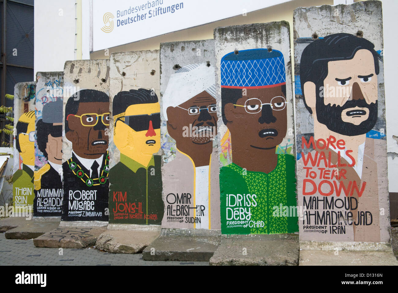 Berlin Germany EU Painting segments of the former wall used to denounce ...