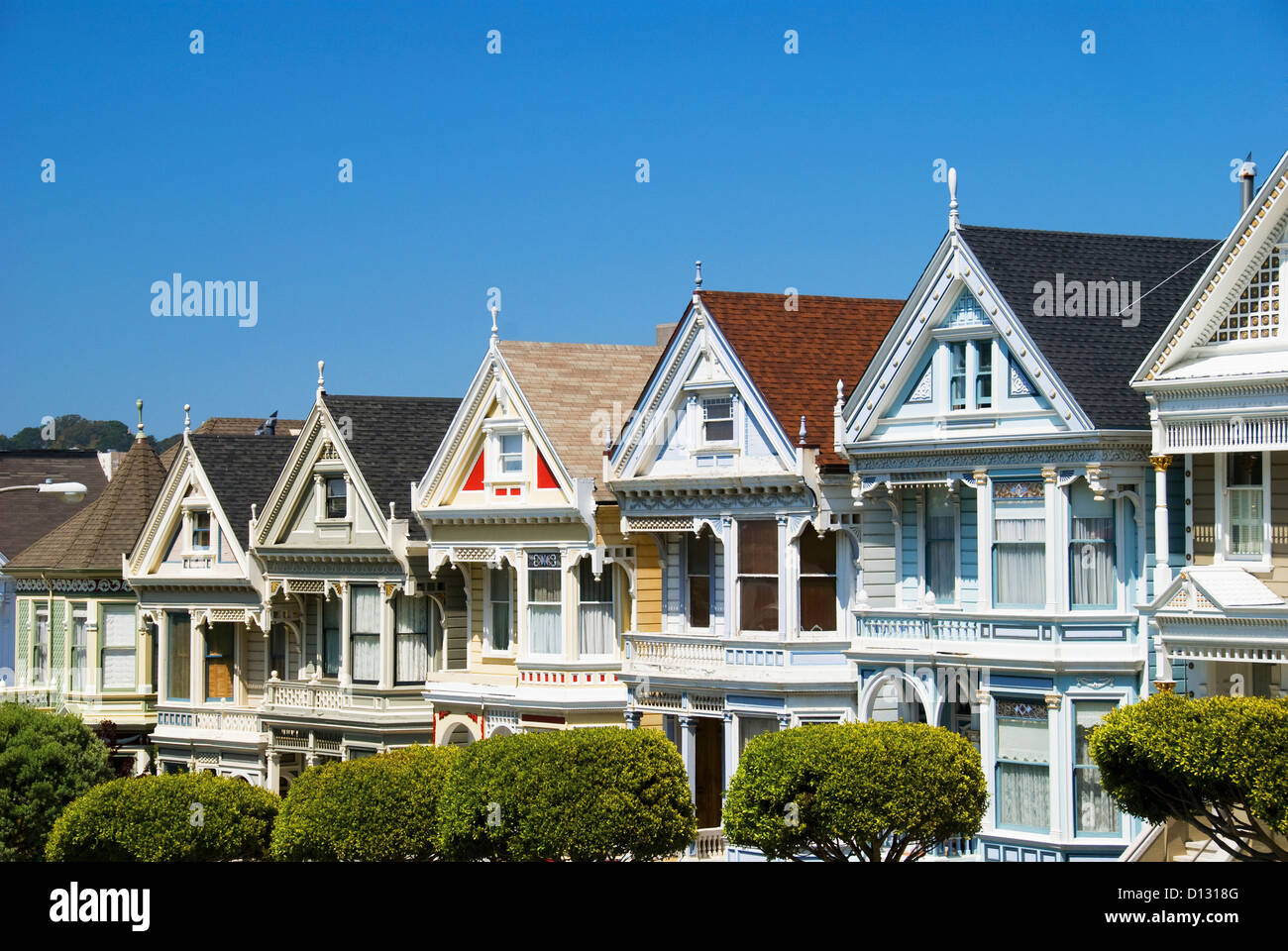 Colorful victorian house hi-res stock photography and images - Alamy