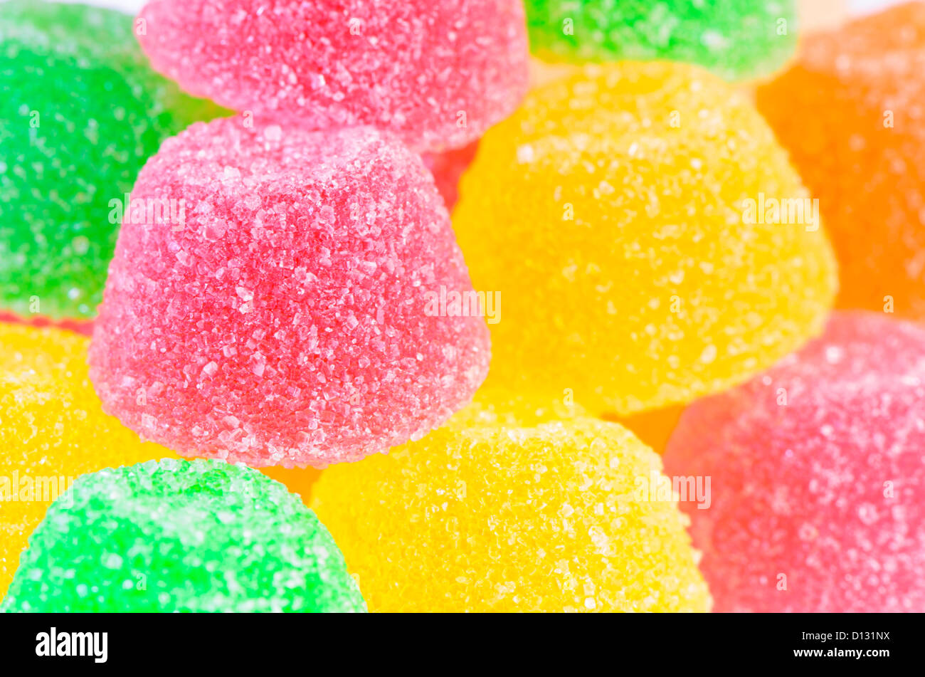 few colored sweet jelly isolated Stock Photo - Alamy
