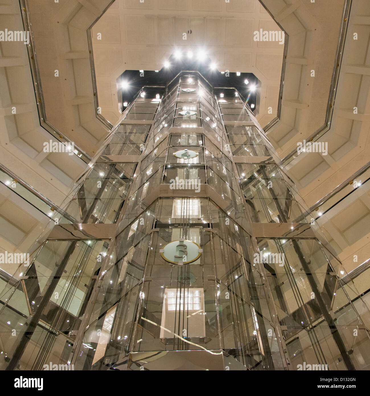 Glass elevator view hi-res stock photography and images - Alamy