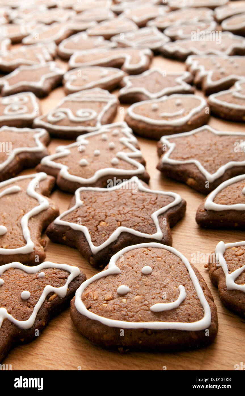 Varoius Homemade Gingerbread Cookies With Different Shapes for ...