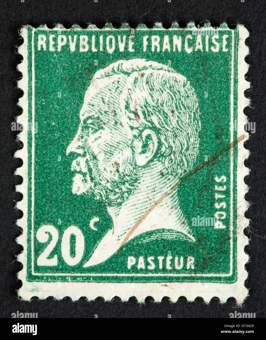 French postage stamp Stock Photo - Alamy