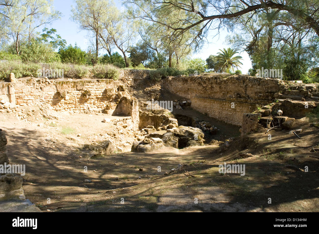 The Antonine Baths in Carthage Tunis, Tunisia Stock Photo - Alamy