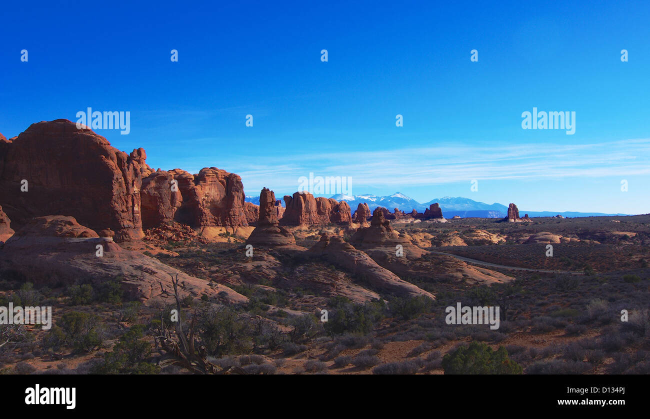 Red Rocks of Arches Stock Photo - Alamy