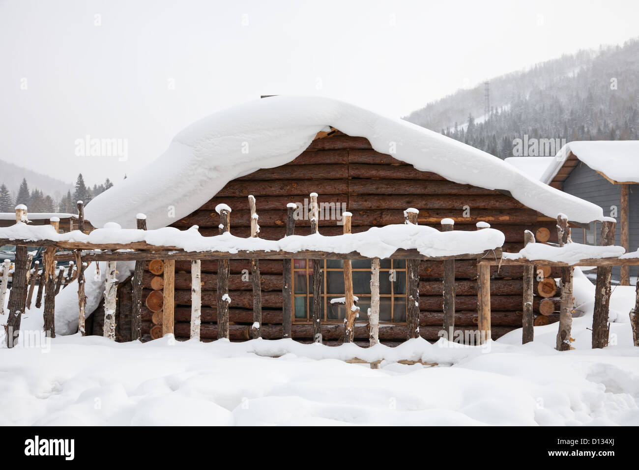 Winter scene of countryside Stock Photo - Alamy