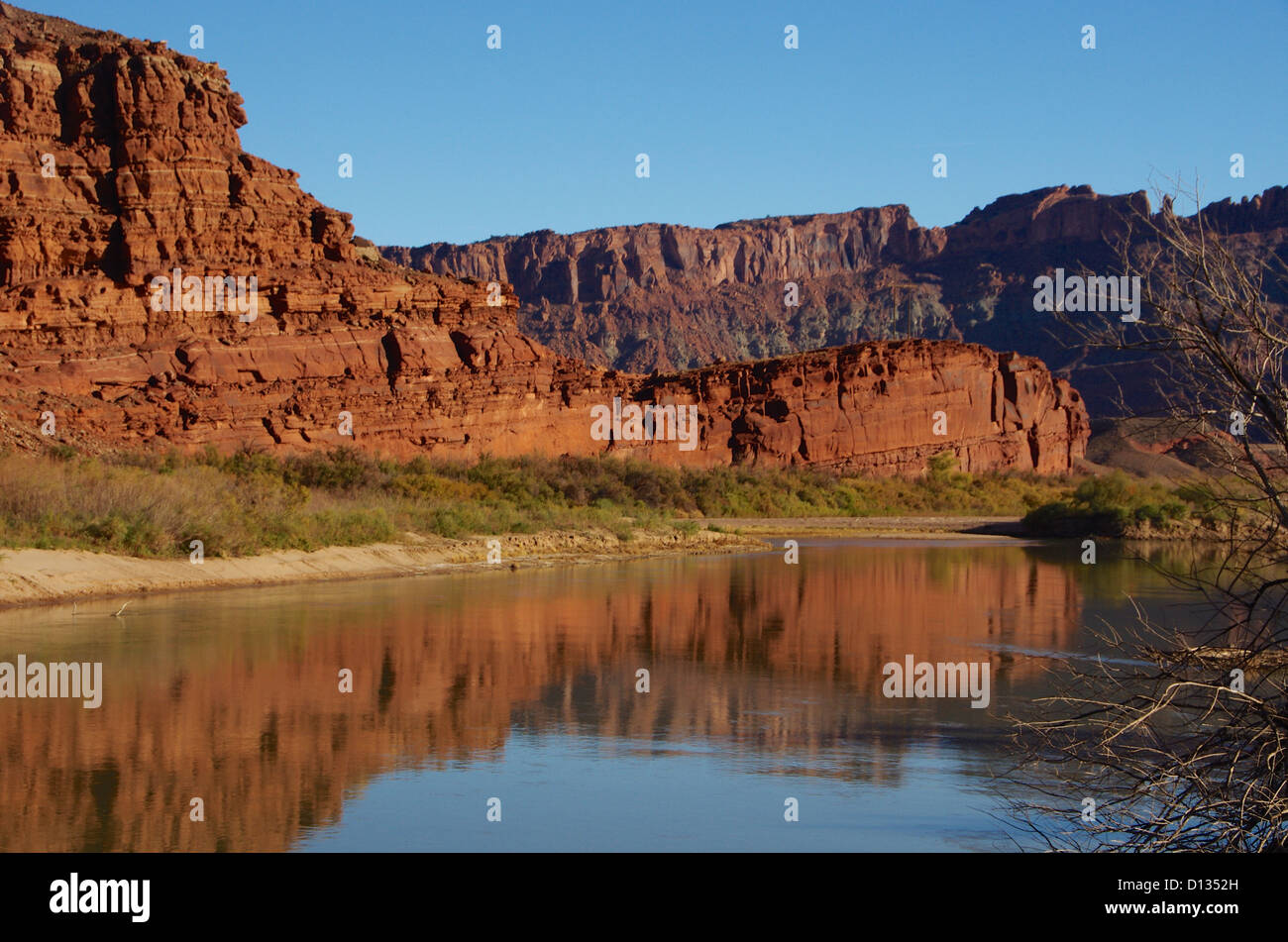 Red Rock Reflections Stock Photo - Alamy