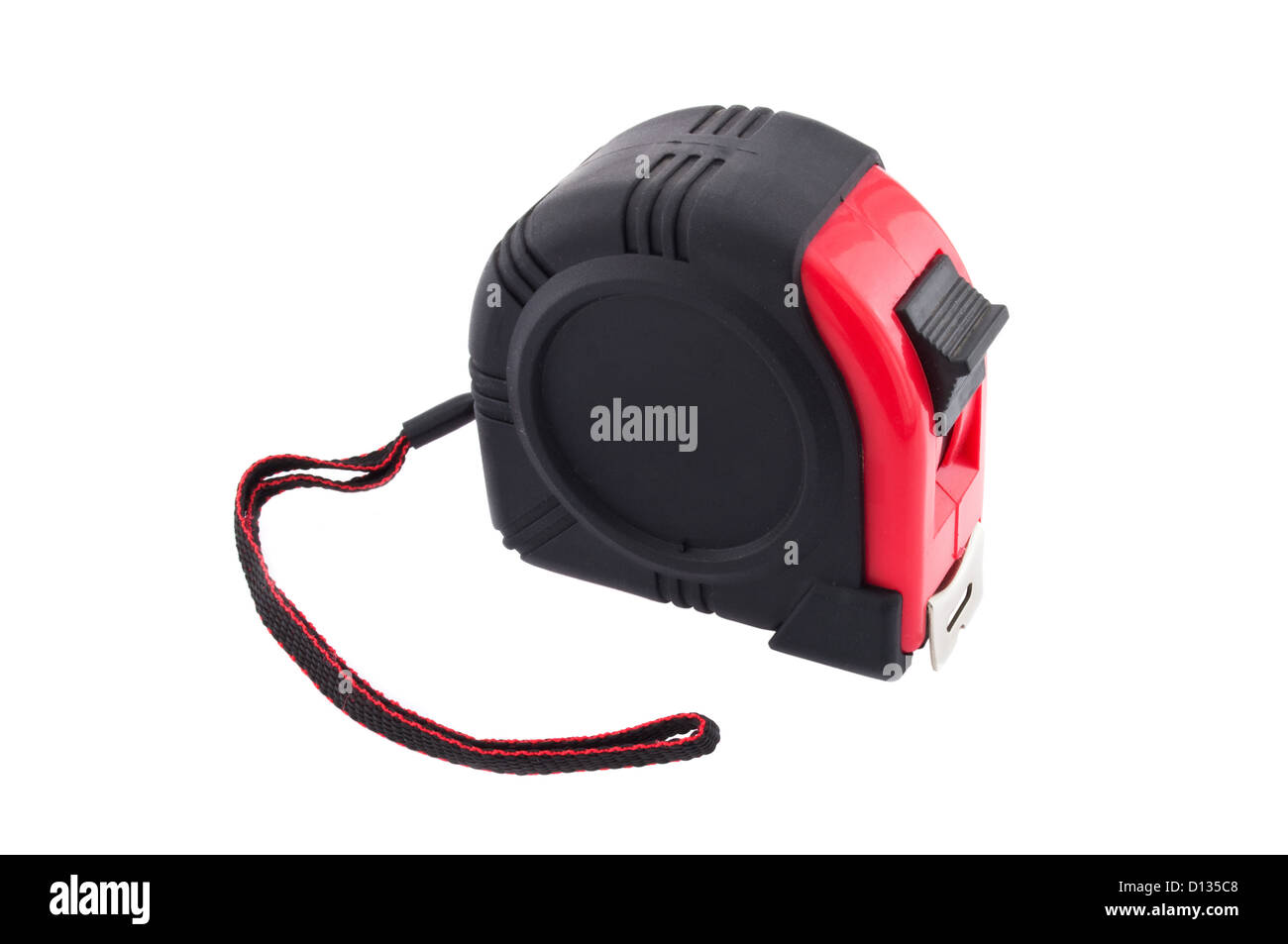 the measuring tool a roulette isolated on a white background Stock ...