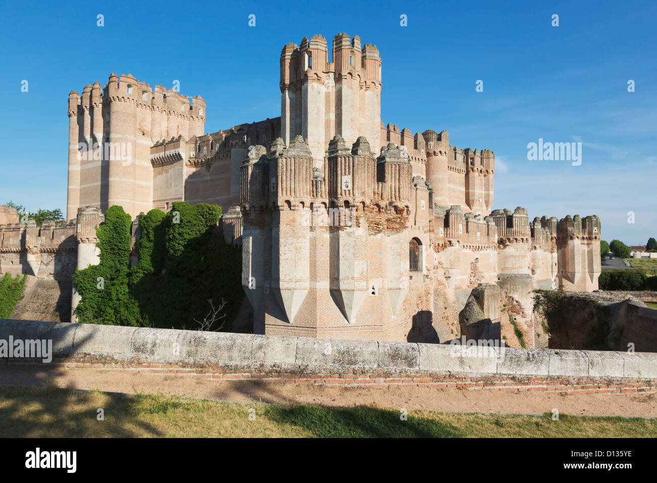 Coca Castle; Coca Segovia Province Spain Stock Photo - Alamy