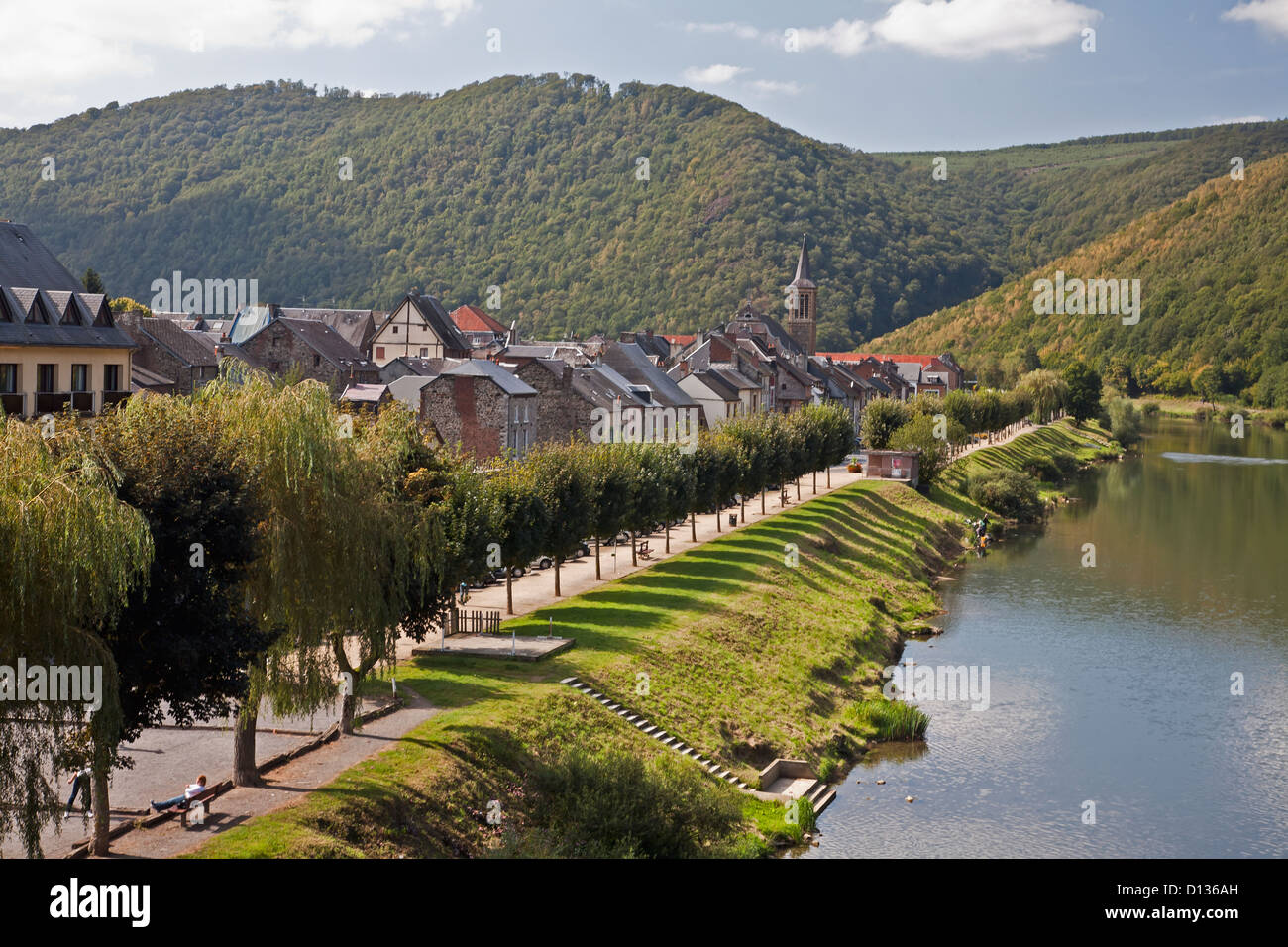Along The Riverbank Of The Meuse; Montherme Belgium Stock Photo - Alamy