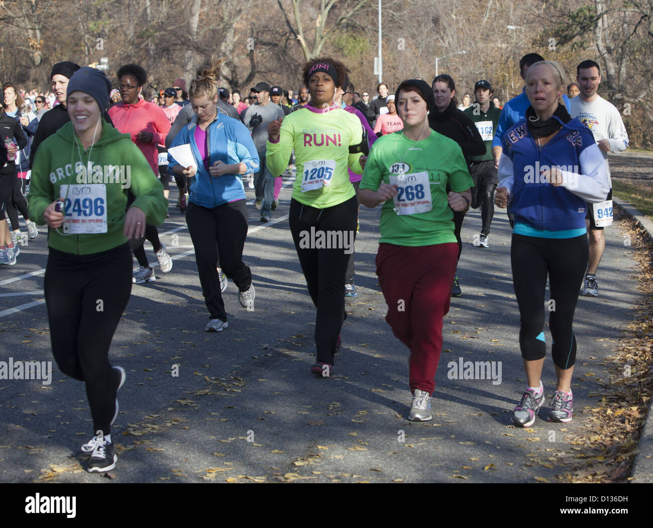 People at all levels of fitness & ability run in the annual 5 mile ...
