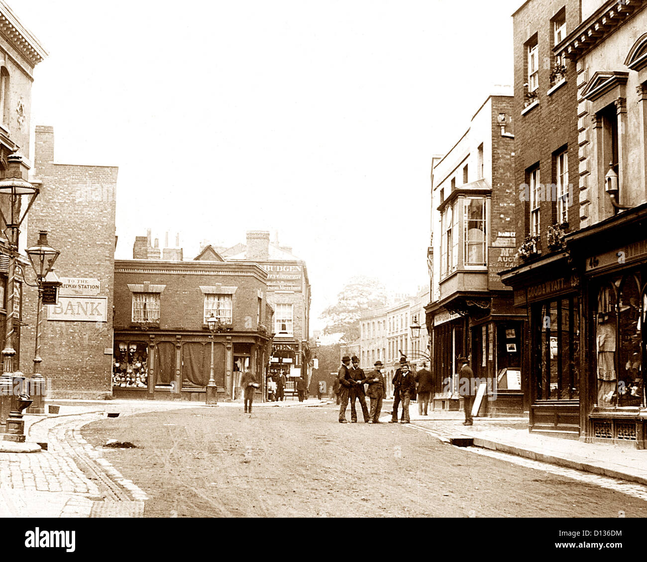 Maidenhead High Street Victorian period Stock Photo - Alamy
