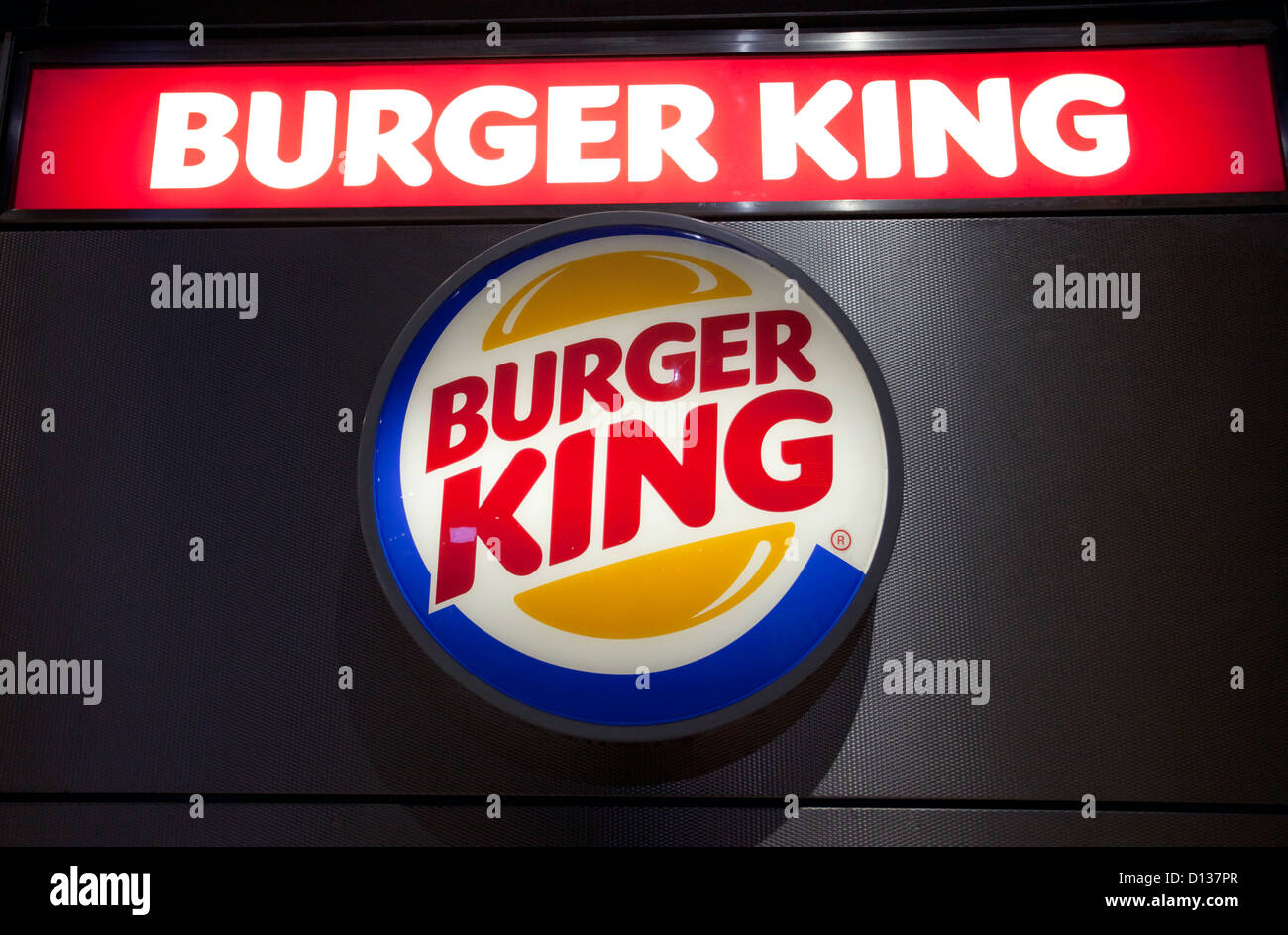 Burger King Sign and logo Stock Photo - Alamy