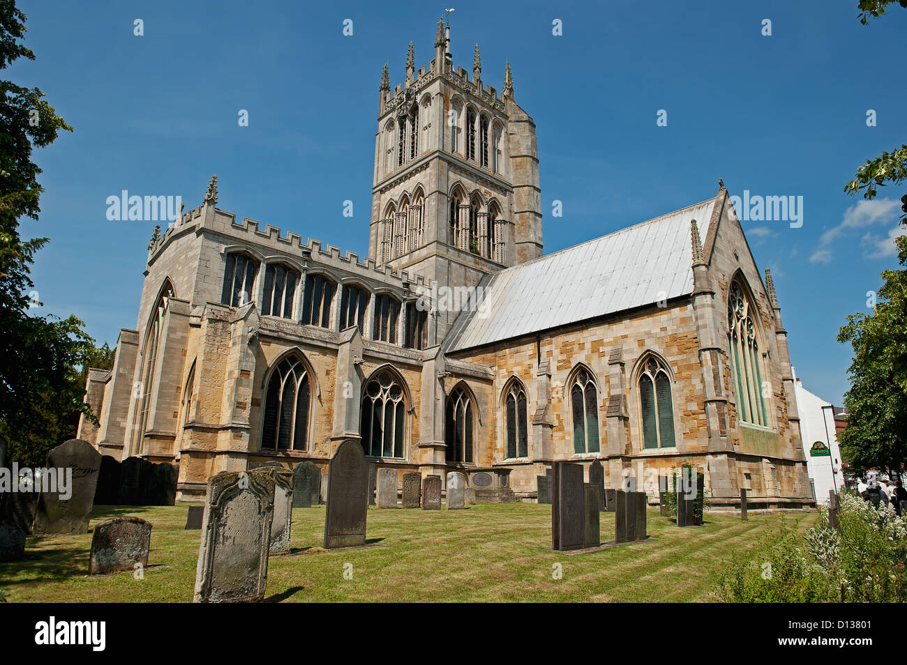 St. Mary's Church; Melton Mowbray England Stock Photo - Alamy
